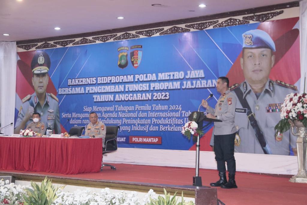 Siap Kawal Tahapan Pemilu Tahun 2024, Bidpropam Polda Metro Jaya Gelar Rakernis T.A. 2023 ...