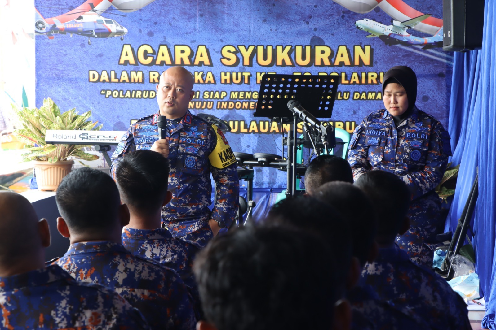 Polres Kepulauan Seribu Gelar Acara Syukuran HUT Ke-73 Polairud dengan Tema "Polairud Presisi ...
