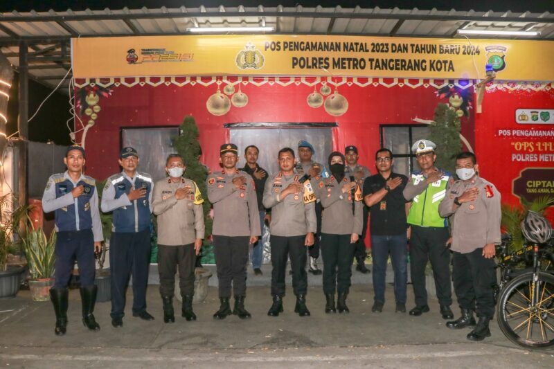 Perayaan Natal 2023, Kapolres Metro Tangerang Kota Cek Kesiapan Pengamanan di Gereja-Gereja ...