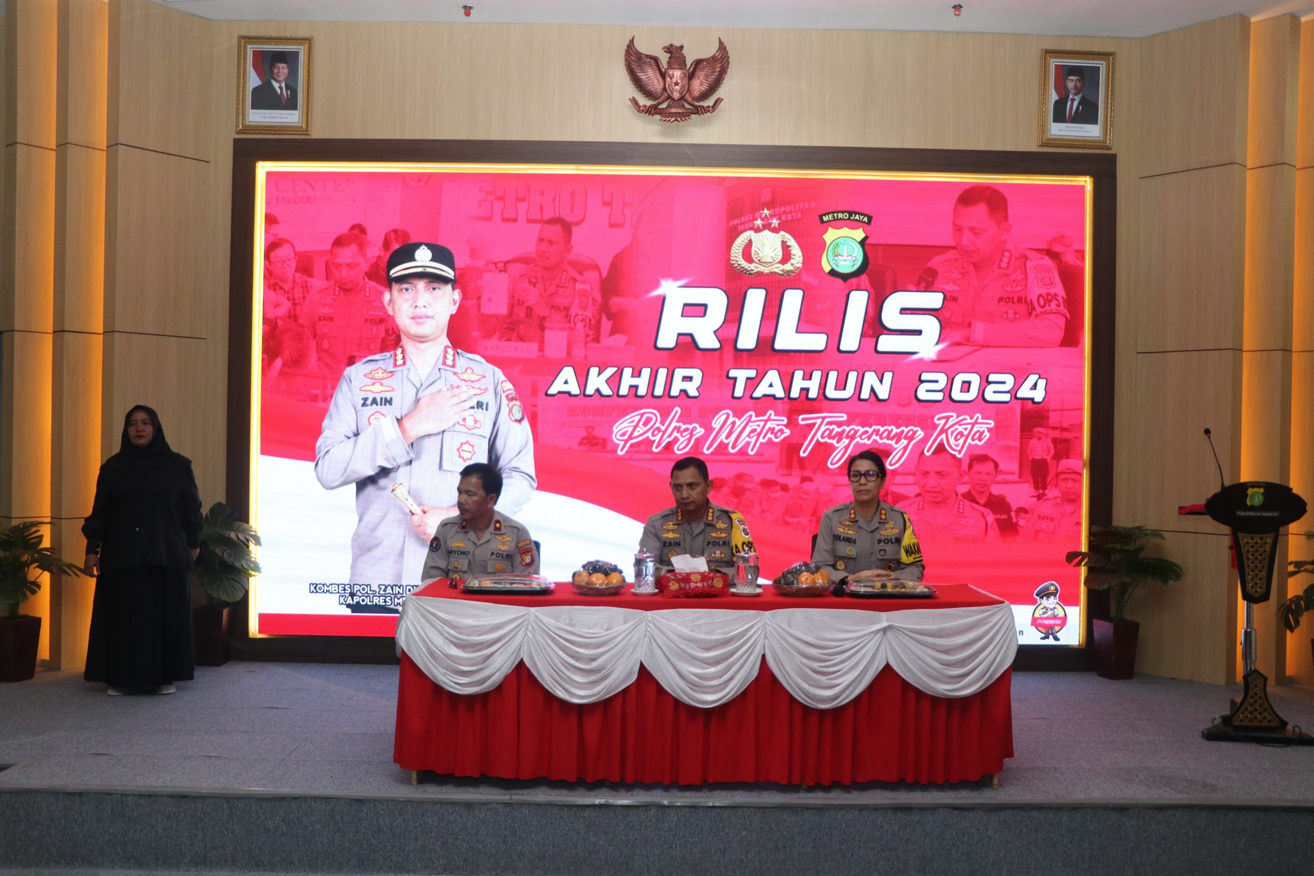 Rilis Akhir Tahun 2024 Polres Metro Tangerang Kota, Beberapa Kasus Menonjol dan Penghargaan yang ...