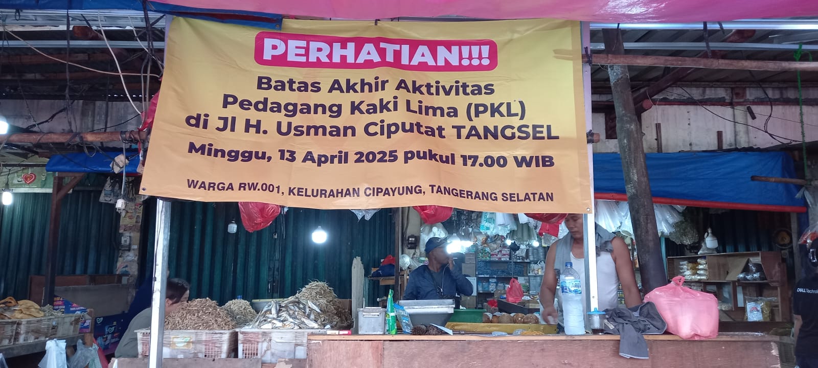 Sosialisasi Penertiban Pedagang di Jalan H. Usman Pasar Ciputat Digelar Senin, 14 April 2025 ...