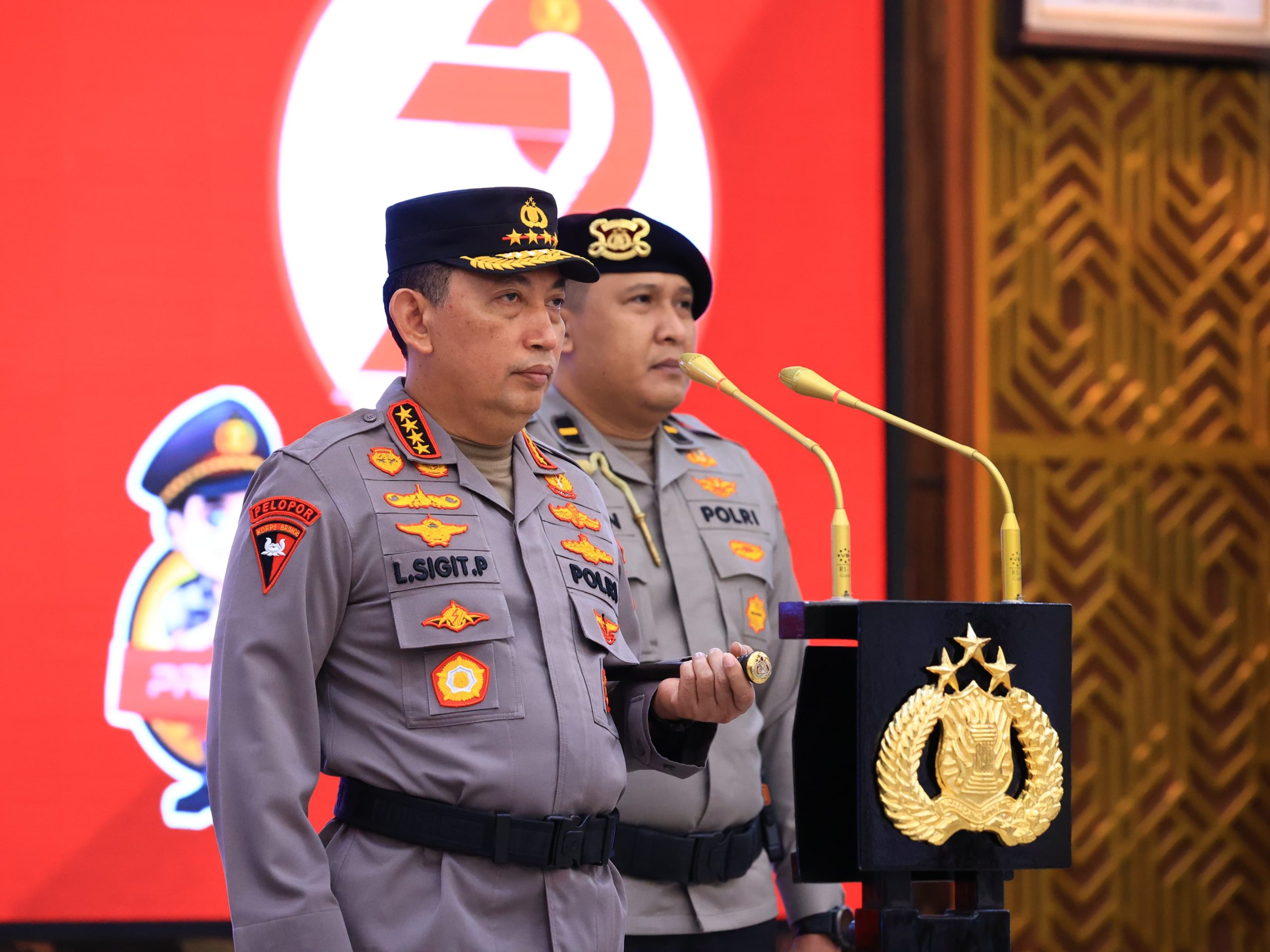 Kapolri Pimpin Upacara Pemuliaan Nilai-Nilai Tribrata Dalam Rangka HUT Bhayangkara ke-79 ...